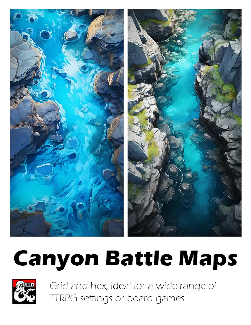Canyon Battle Maps - Dungeon Masters Guild | DriveThruRPG