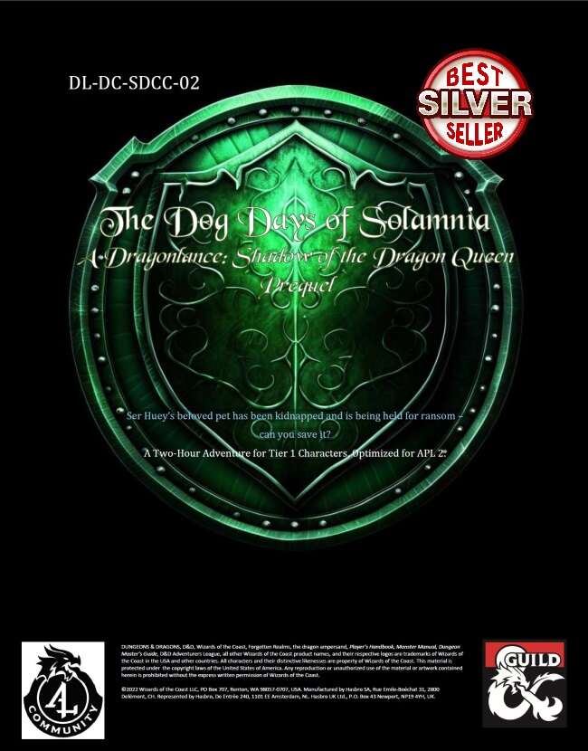 The Dog Days of Solamnia (DL-DC-SDCC-02) - Dungeon Masters Guild | DriveThruRPG