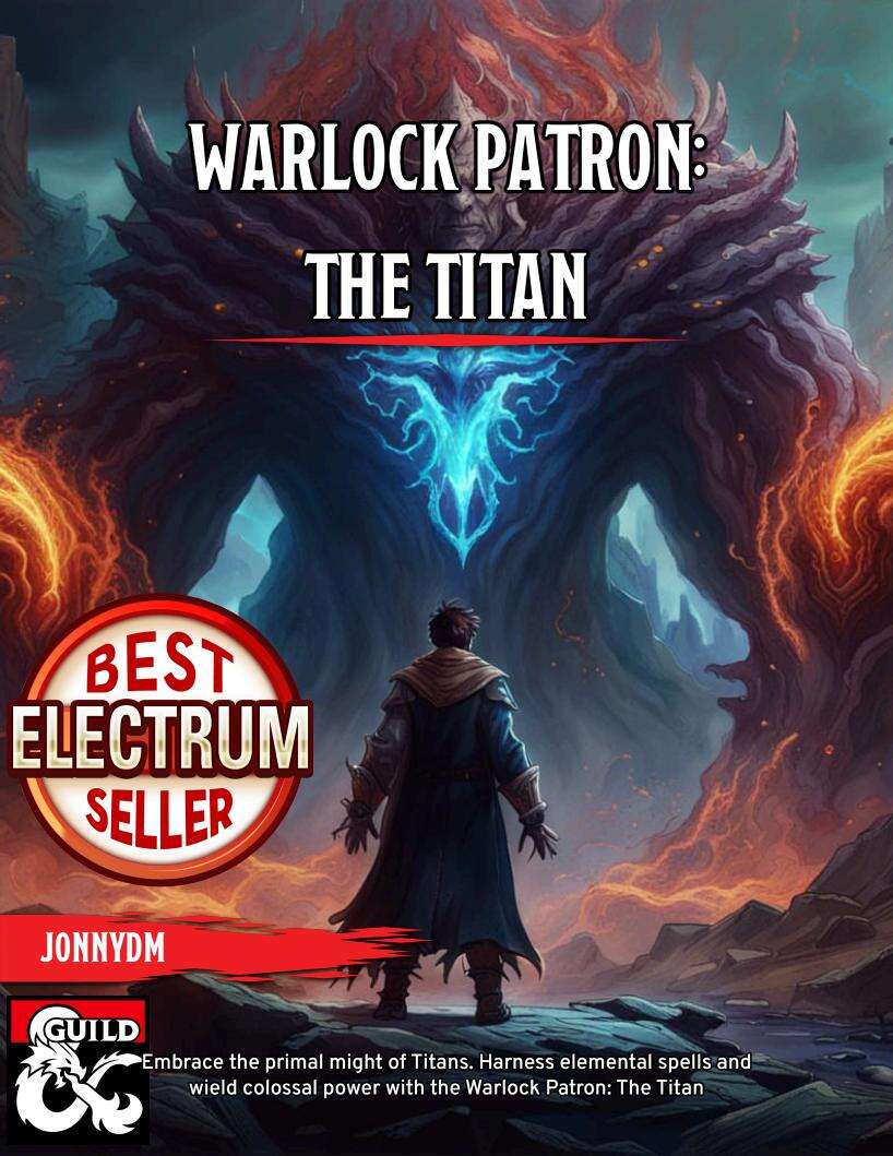Warlock Patron: The Titan - Dungeon Masters Guild | DriveThruRPG