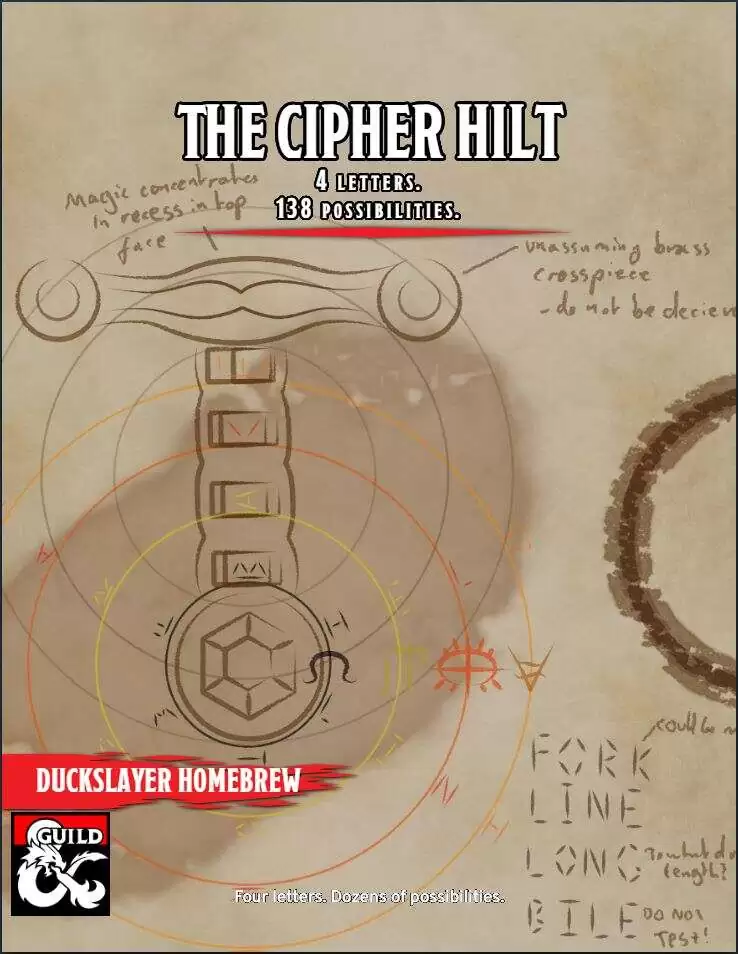 The Cipher Hilt - Dungeon Masters Guild | DriveThruRPG