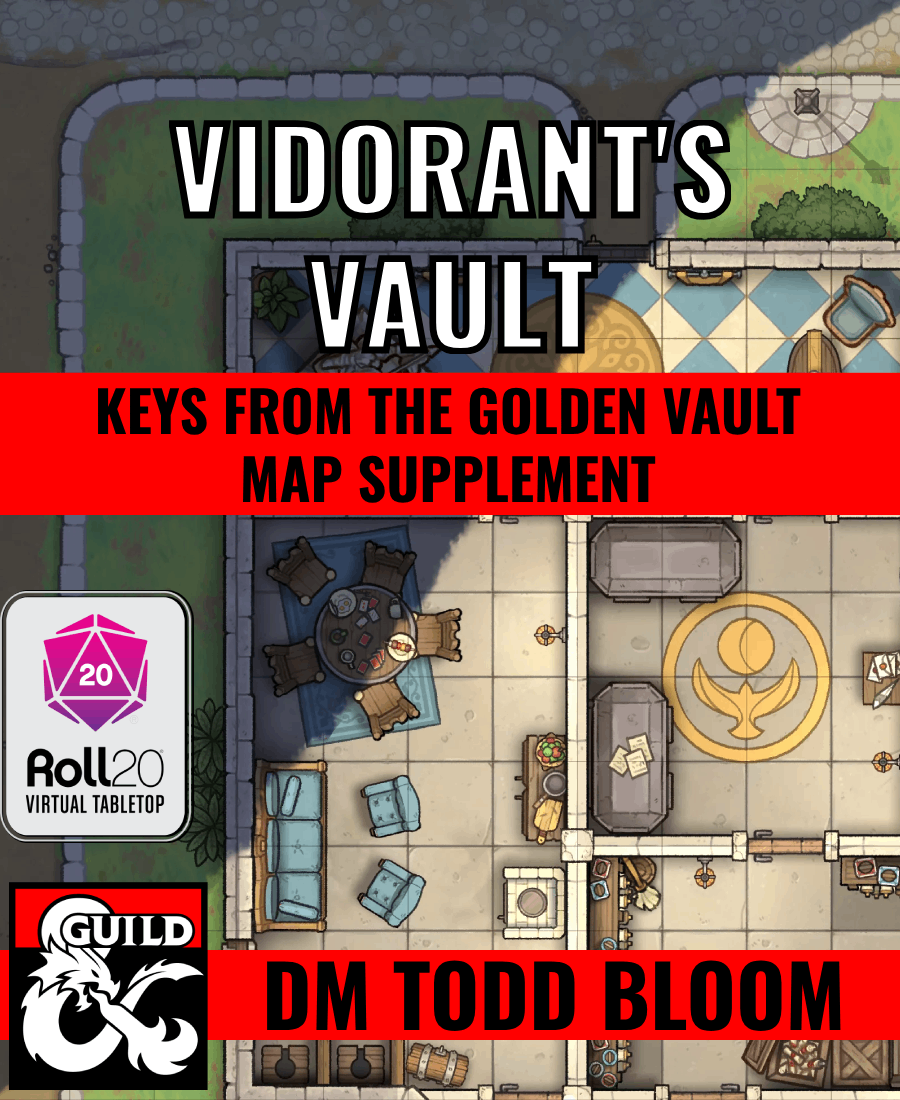 Keys from the Golden Vault: Vidorant's Vault Map Supplement (Roll20 ...