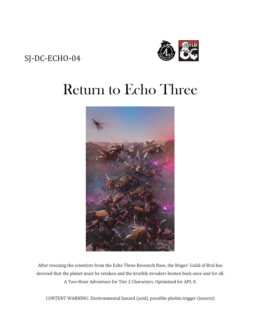 SJ-DC-ECHO-04 Return to Echo Three - Dungeon Masters Guild | DriveThruRPG