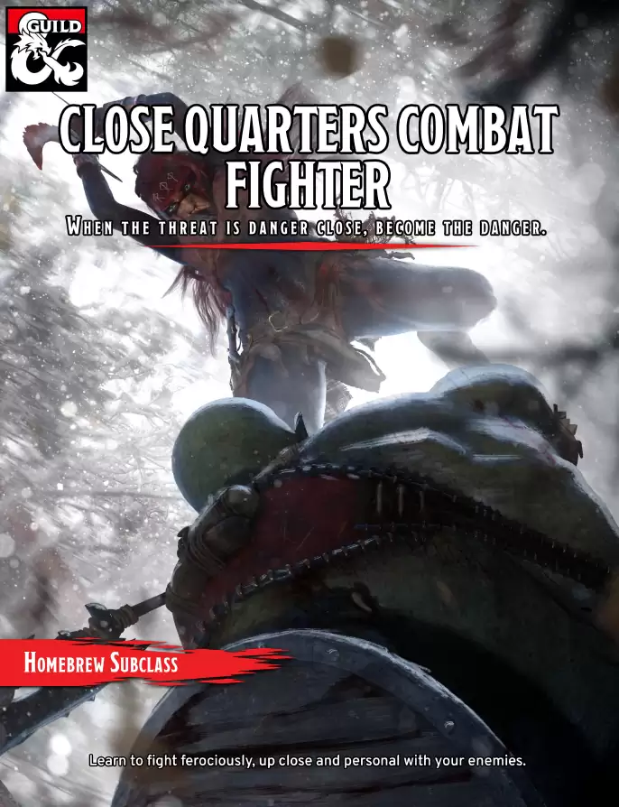 Close Quarters Combat Fighter - Dungeon Masters Guild | DriveThruRPG