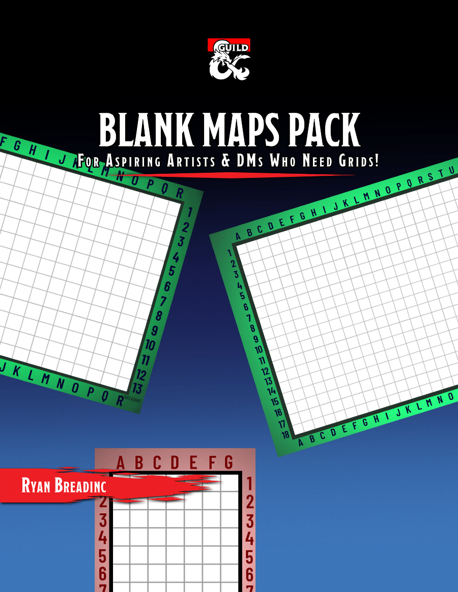 Blank Gridded Maps Pack - Dungeon Masters Guild | DriveThruRPG