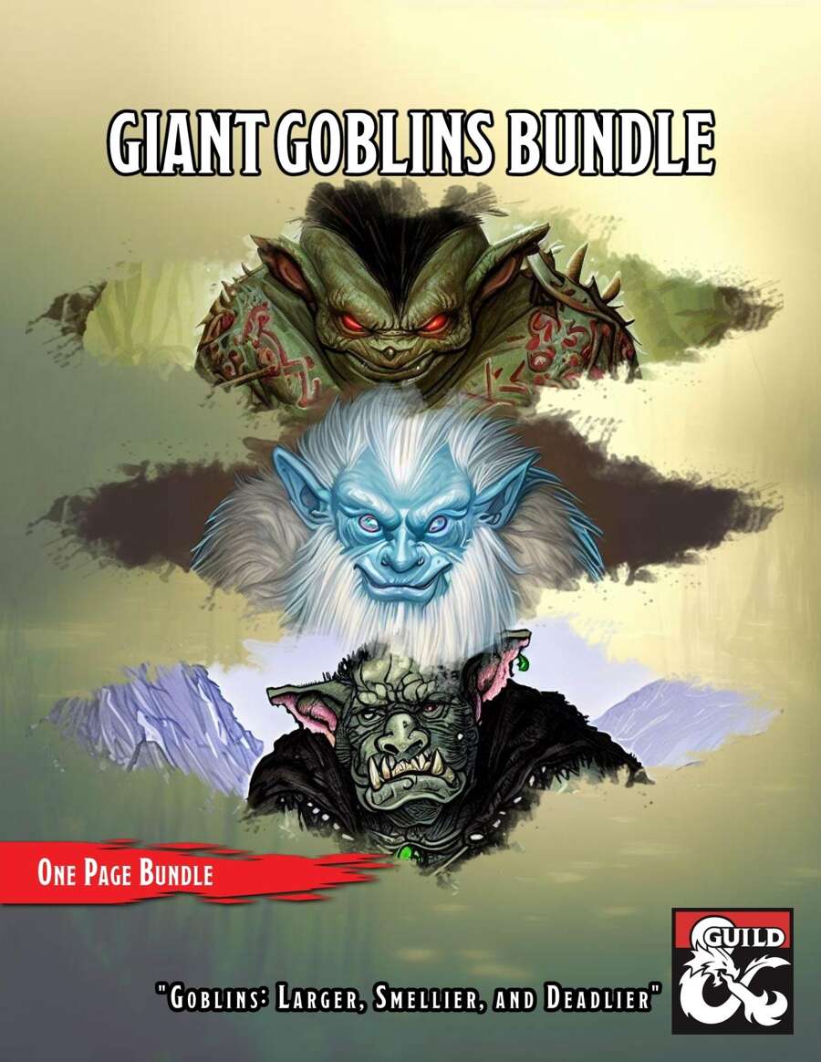 Giant Goblins Bundle [BUNDLE] - Dungeon Masters Guild | DriveThruRPG