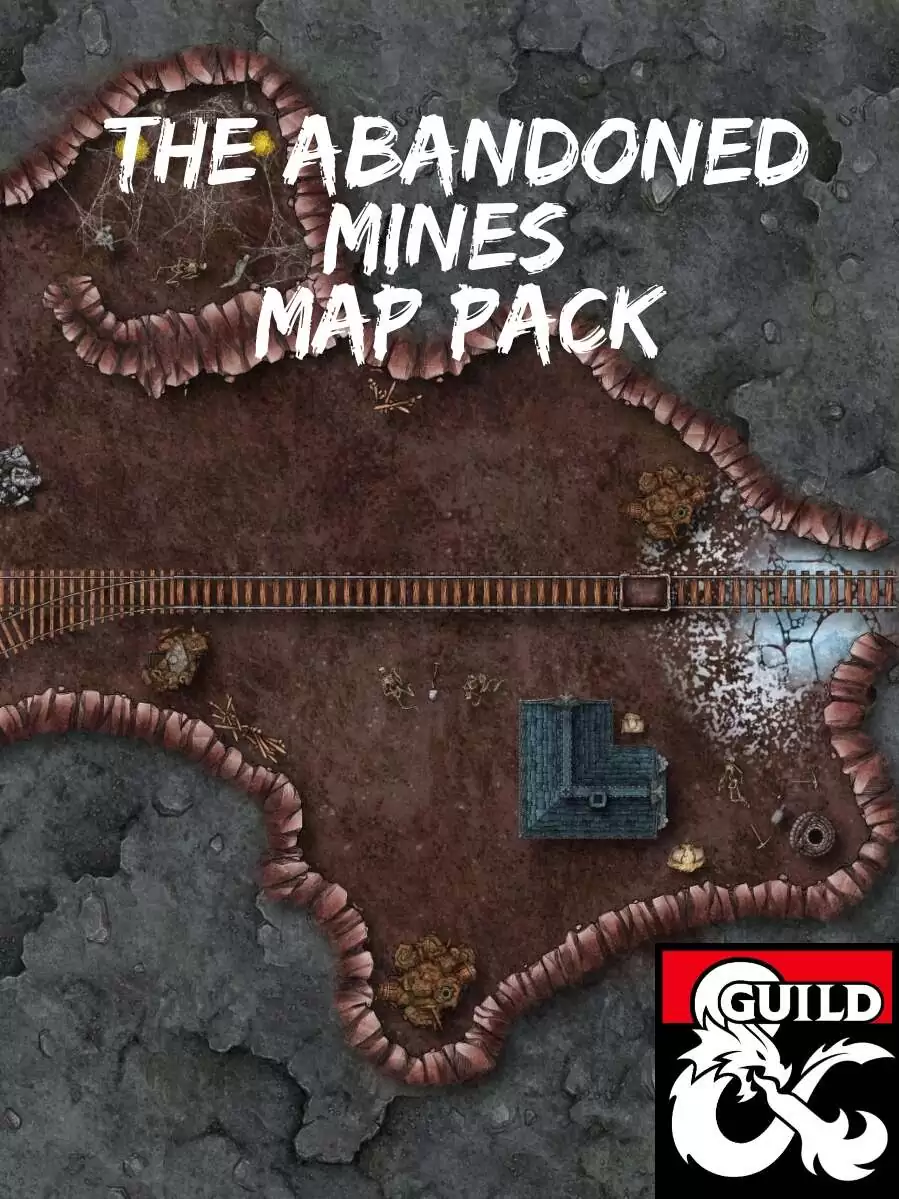 The Abandoned Mines - Map Pack - Dungeon Masters Guild | DriveThruRPG
