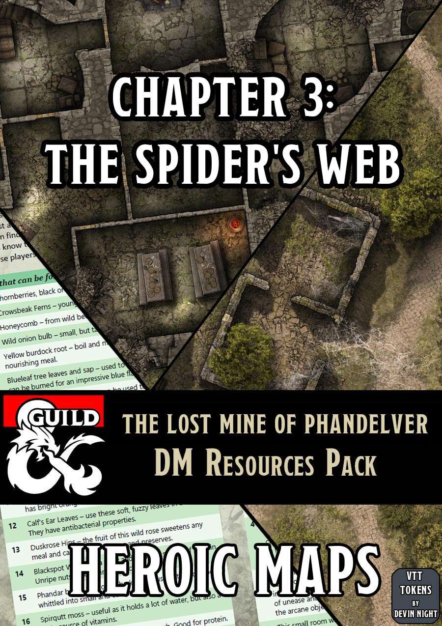 Lost Mine of Phandelver: Chapter 3 - The Spider's Web DM Resources Pack ...