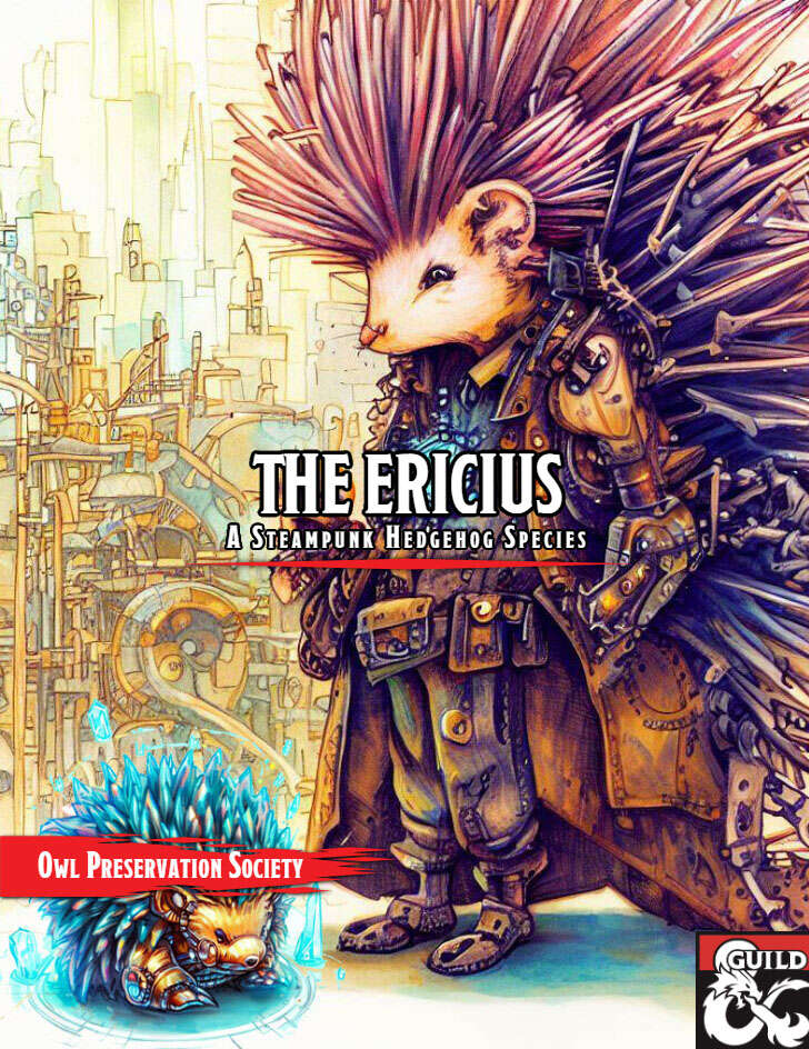 The Ericius - Steampunk Hedgehog Species - Dungeon Masters Guild ...