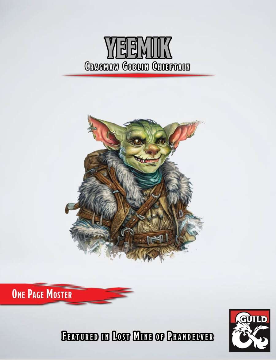 Yeemik (One Page Monster) - Dungeon Masters Guild | DriveThruRPG