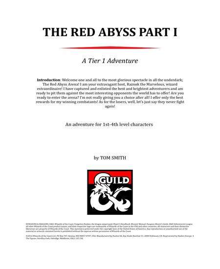 The Red Abyss Part 1 - Dungeon Masters Guild | DriveThruRPG