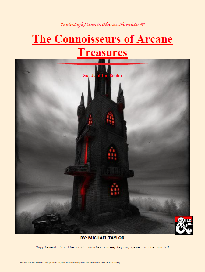 The Connoisseurs of Arcane Treasures Guilds of the Realm - Dungeon ...