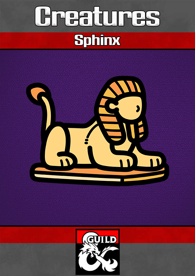 Creatures: Sphinx - Dungeon Masters Guild | DriveThruRPG