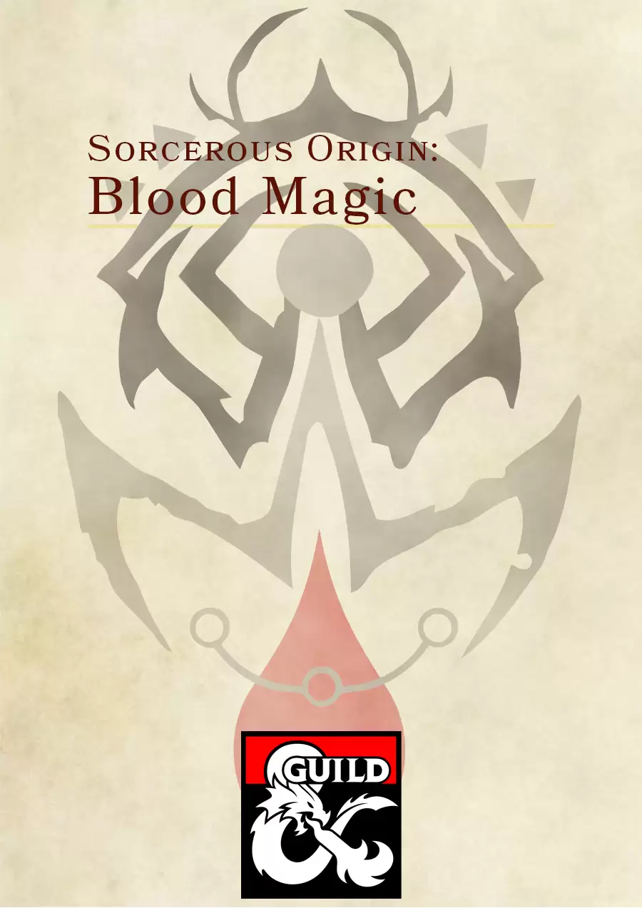 The Blood Magic Sorcerous Origin for D&D 5e - Dungeon Masters Guild ...
