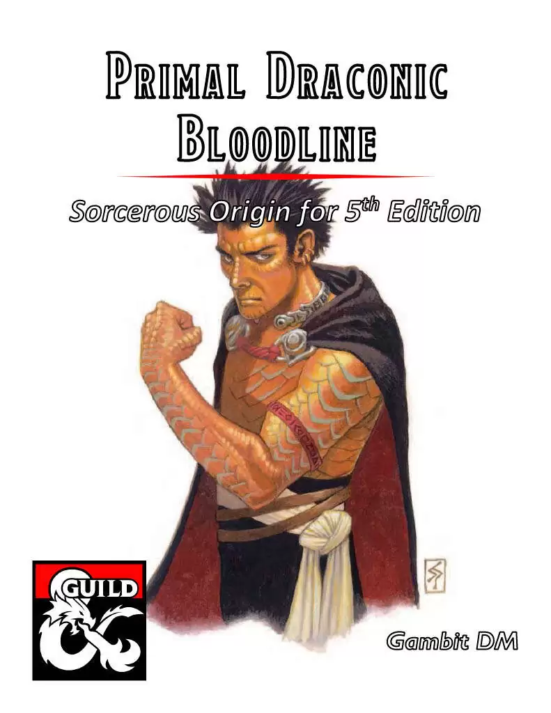 Sorcerous Origin: Primal Draconic Bloodline - Dungeon Masters Guild ...
