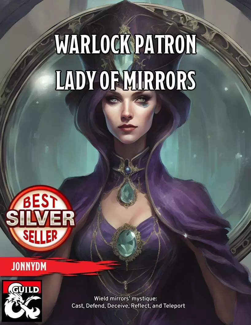 Warlock Patron: Lady of Mirrors - Dungeon Masters Guild | DriveThruRPG