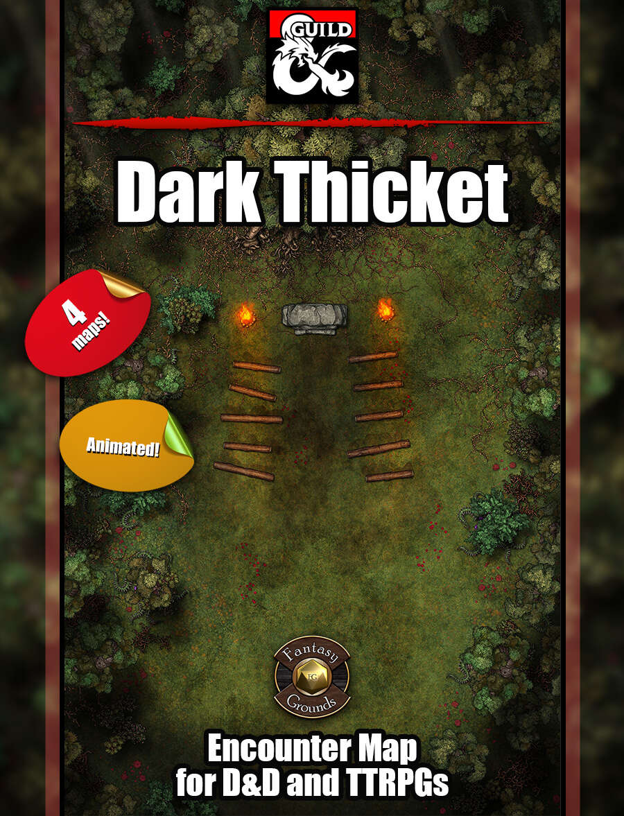 Dark Thicket - druid ritual map pack w/Fantasy Grounds support - TTRPG ...
