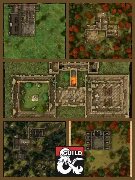 Dungeons & Dragons - Temple Maps - Dungeon Masters Guild | DriveThruRPG