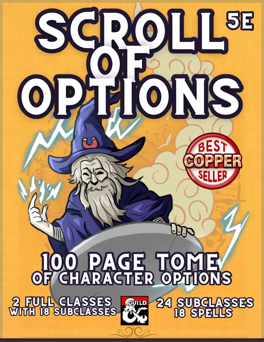 Scroll of Options (100 Page Tome of Character Options) - Dungeon ...