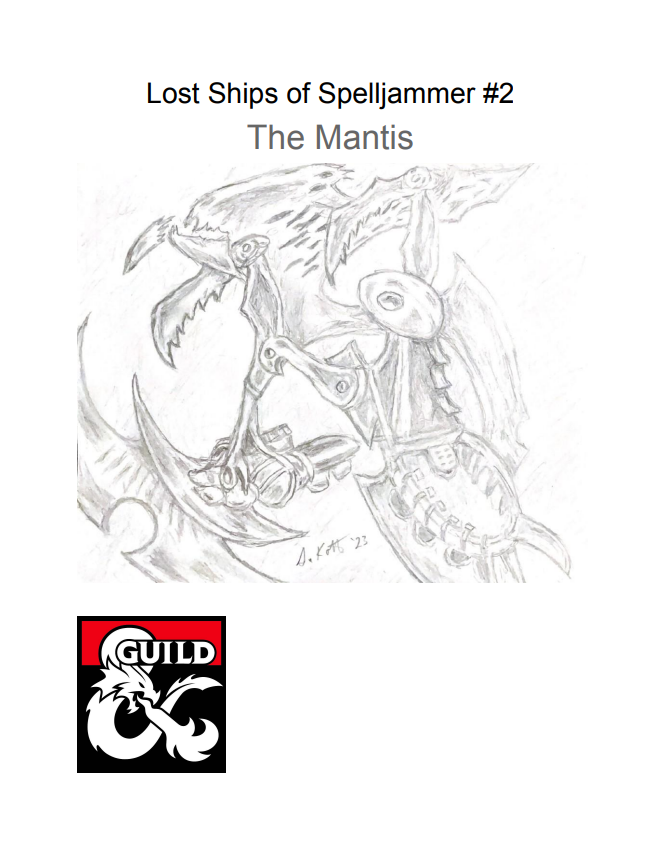 Lost Ships of Spelljammer #2 The Mantis - Dungeon Masters Guild ...