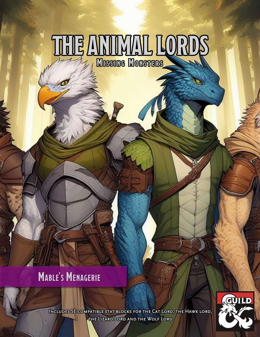 The Animal Lords - Dungeon Masters Guild | DriveThruRPG