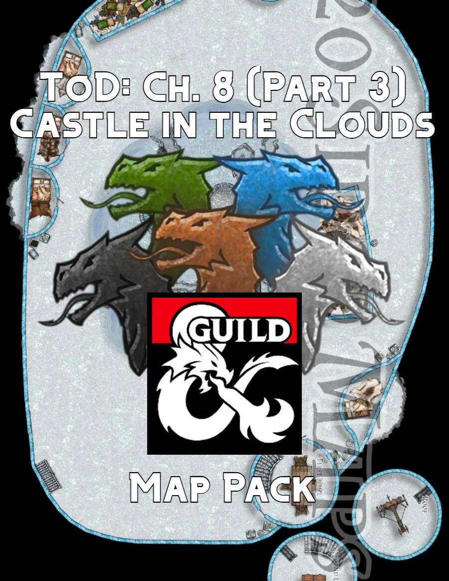 Tyranny of Dragons: Ch.8 (Part 3) Castle in the Clouds Map Pack - Dungeon Masters Guild ...