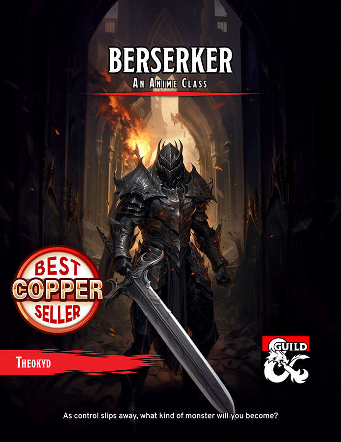 Berserker: An Anime Class - Dungeon Masters Guild | DriveThruRPG