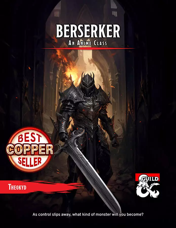 Berserker: An Anime Class - Dungeon Masters Guild | DriveThruRPG