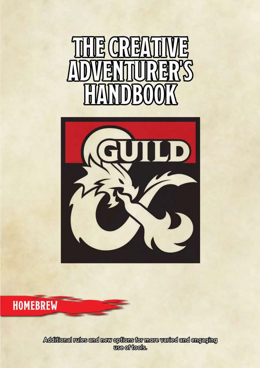 The Creative Adventurer's Handbook: New Rules and Revised Tools for 5e ...