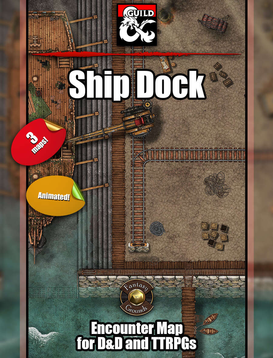 Ship Dock - ship repair animated map pack w/Fantasy Grounds support ...