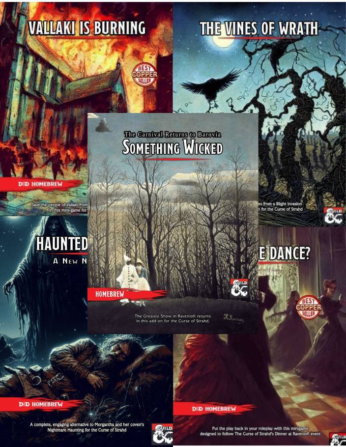 Curse of Strahd Mini-games [BUNDLE] - Dungeon Masters Guild | DriveThruRPG