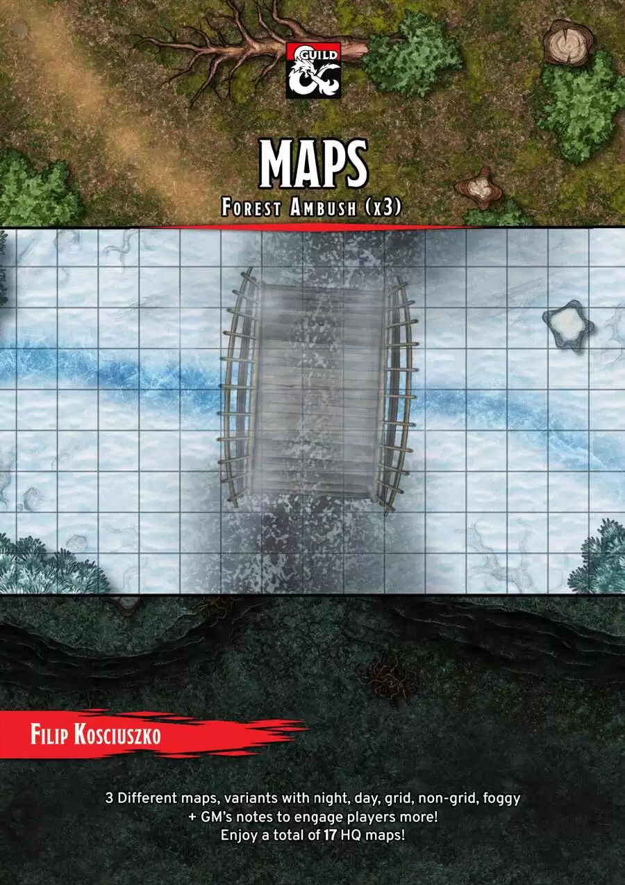 Forest Ambush (3 maps, many variations) - Dungeon Masters Guild ...