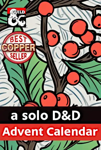 A Solo D&D Advent Calendar - Dungeon Masters Guild | DriveThruRPG