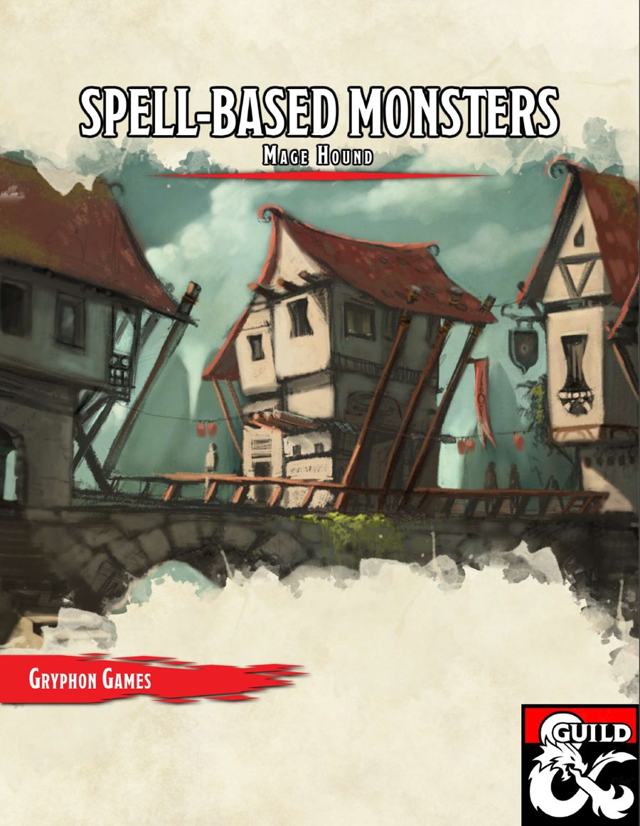 Spell-Based Monster - Mage Hound - Dungeon Masters Guild | DriveThruRPG