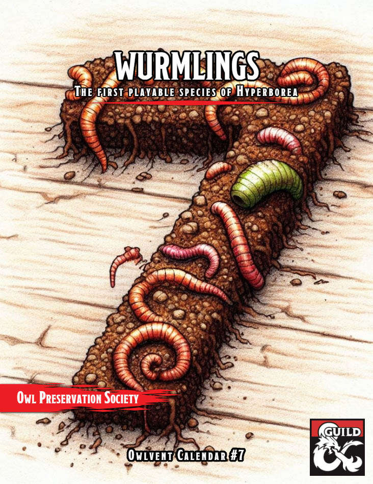 Owlvent Calendar #7 Wurmlings: Playable Species - Dungeon Masters Guild ...