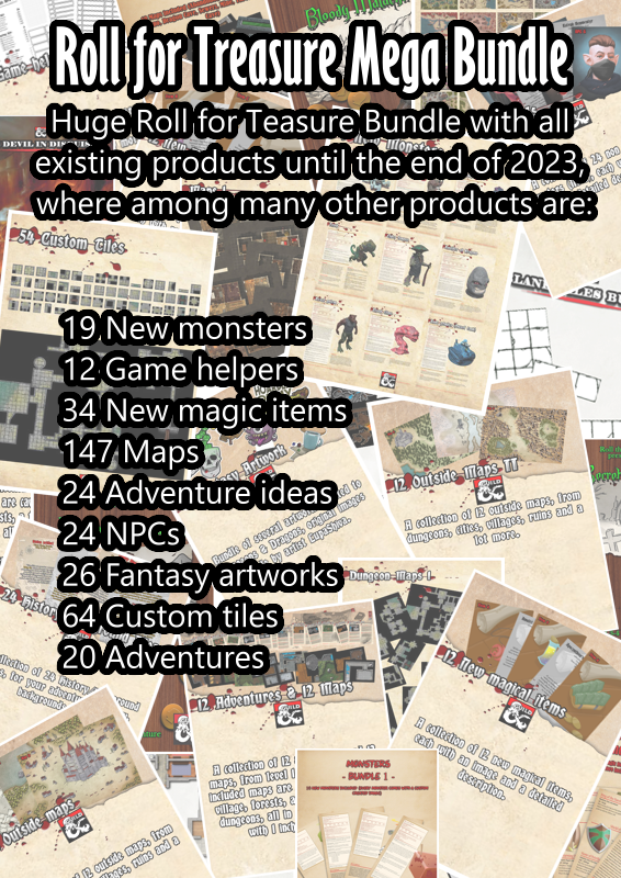Roll for Treasure MEGA BUNDLE [BUNDLE] - Dungeon Masters Guild ...
