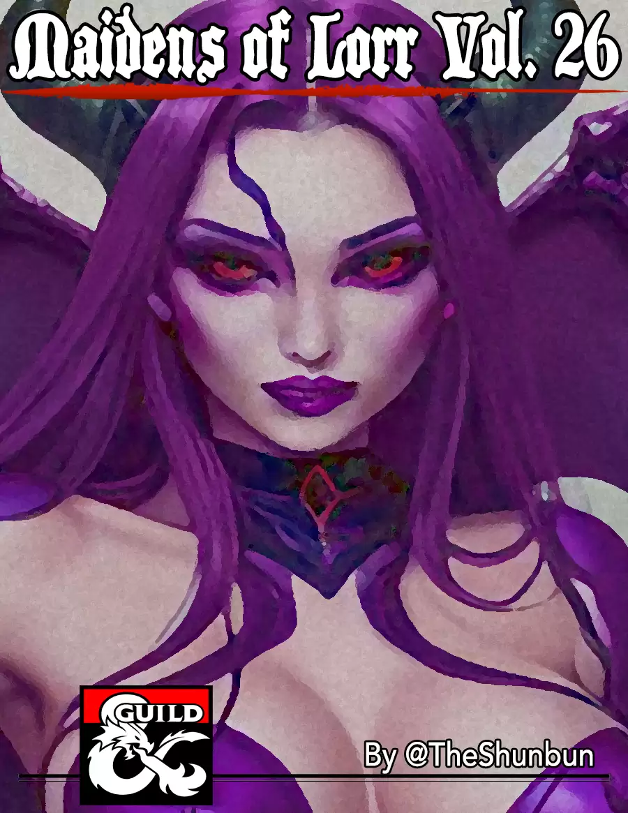 Maidens of Lorr Vol. 26 - 3 premade NPCs - Dungeon Masters Guild | DriveThruRPG