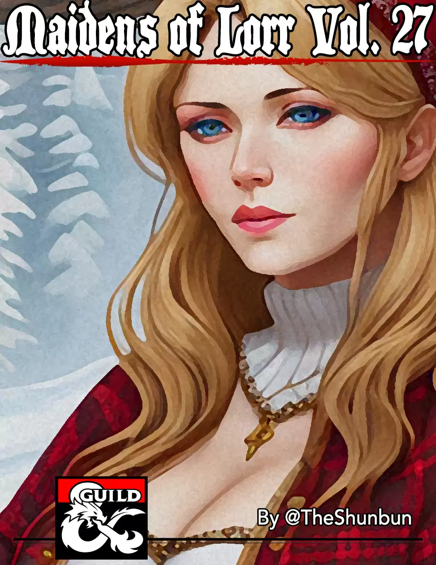 Maidens of Lorr Vol. 27 - 3 premade NPCs - Dungeon Masters Guild | DriveThruRPG