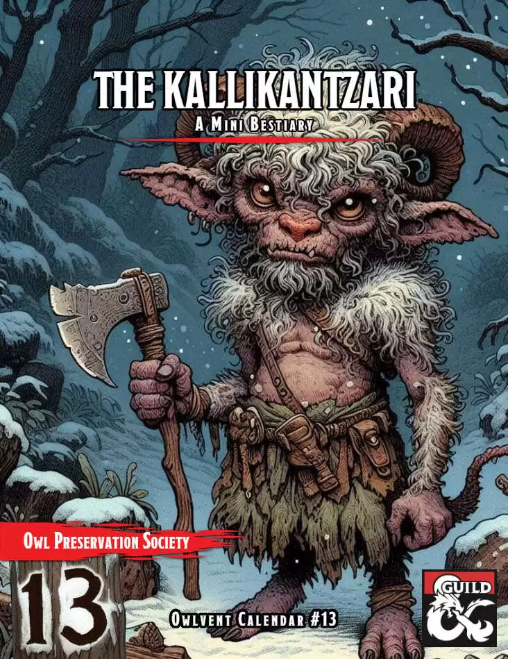 Owlvent Calendar #13 Kallikantzari Bestiary - Dungeon Masters Guild ...
