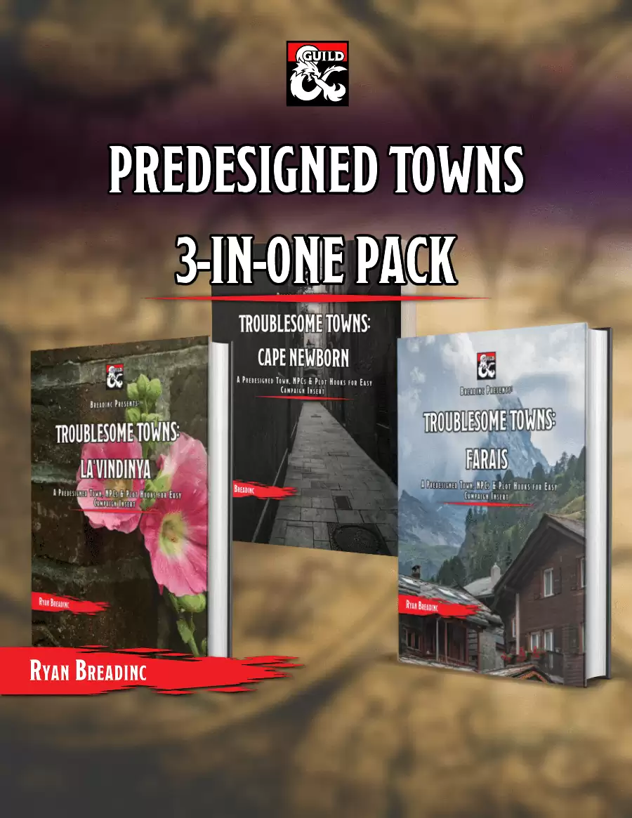Premade Town Guides: 3-In-1 Pack [BUNDLE] - Dungeon Masters Guild ...