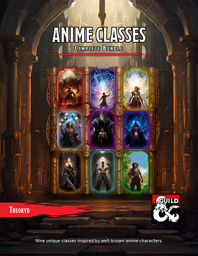 Anime Classes: Complete Bundle [BUNDLE] - Dungeon Masters Guild ...