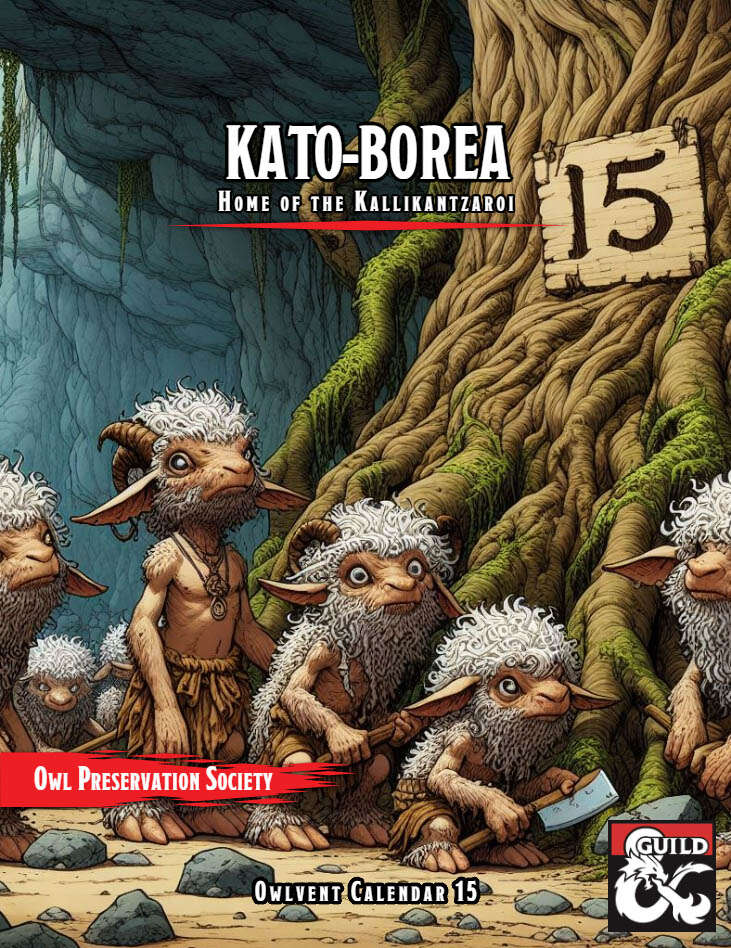 Owlvent Calendar #15 Kato-Borea - Dungeon Masters Guild | DriveThruRPG