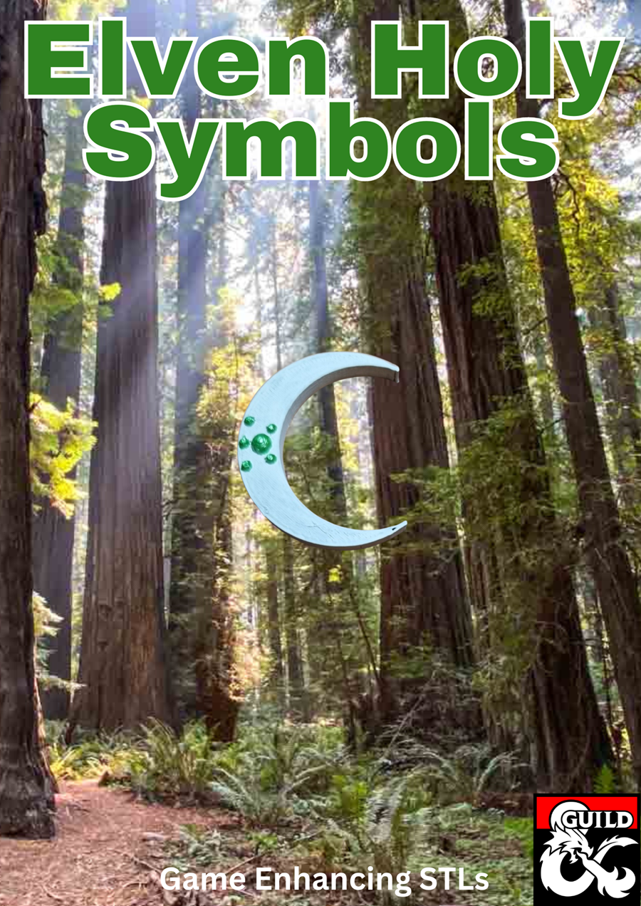 Elven Holy Symbols - STLs - Dungeon Masters Guild | DriveThruRPG
