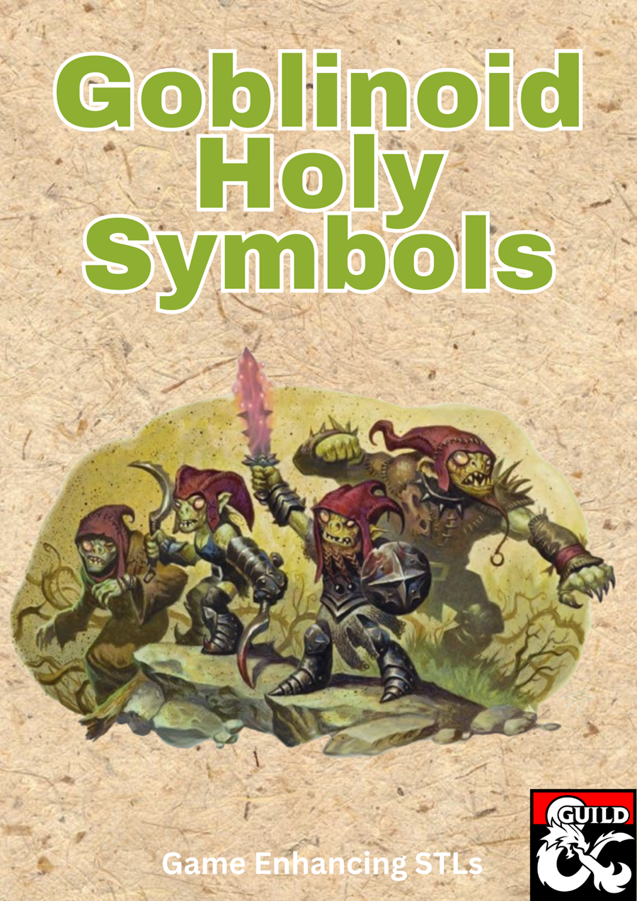 Goblinoid Holy Symbols - STLs - Dungeon Masters Guild | DriveThruRPG