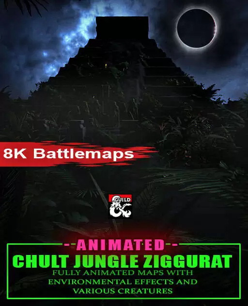 Animated Chult Jungle Ziggurat / Pyramid 8K Maps - Dungeon Masters ...