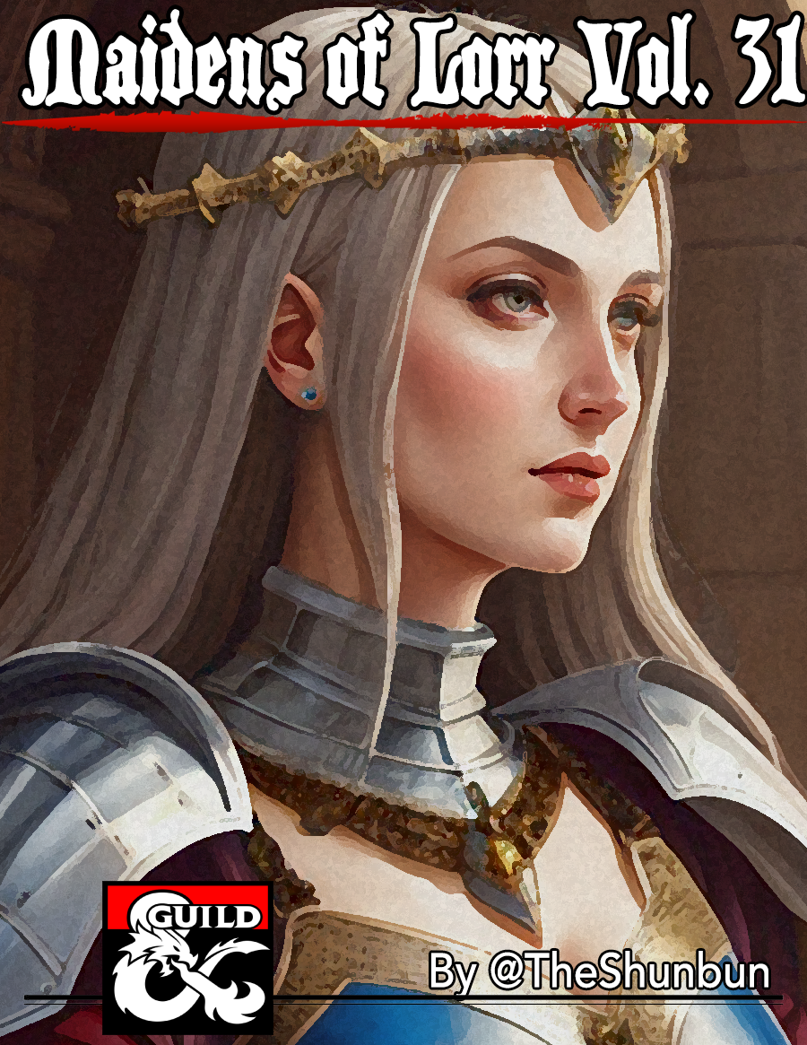 Maidens of Lorr Vol. 31 - 3 premade NPCs - Dungeon Masters Guild | DriveThruRPG