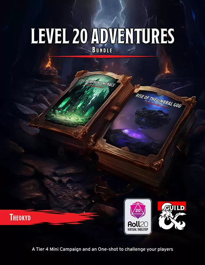 Theokyd's Level 20 Adventures | PDF + Roll20 [BUNDLE] - Dungeon Masters Guild | DriveThruRPG
