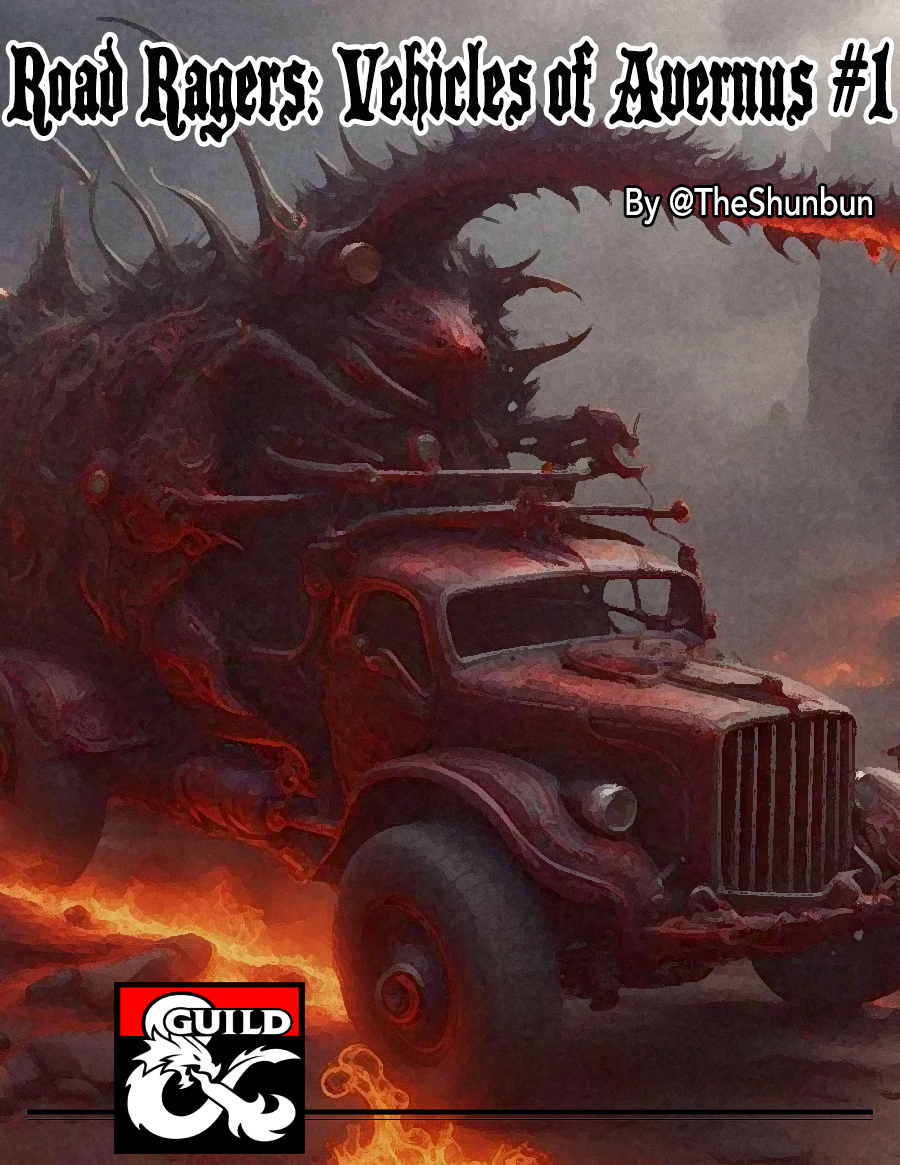 Road Ragers: Vehicles of Avernus 1 - Dungeon Masters Guild | DriveThruRPG
