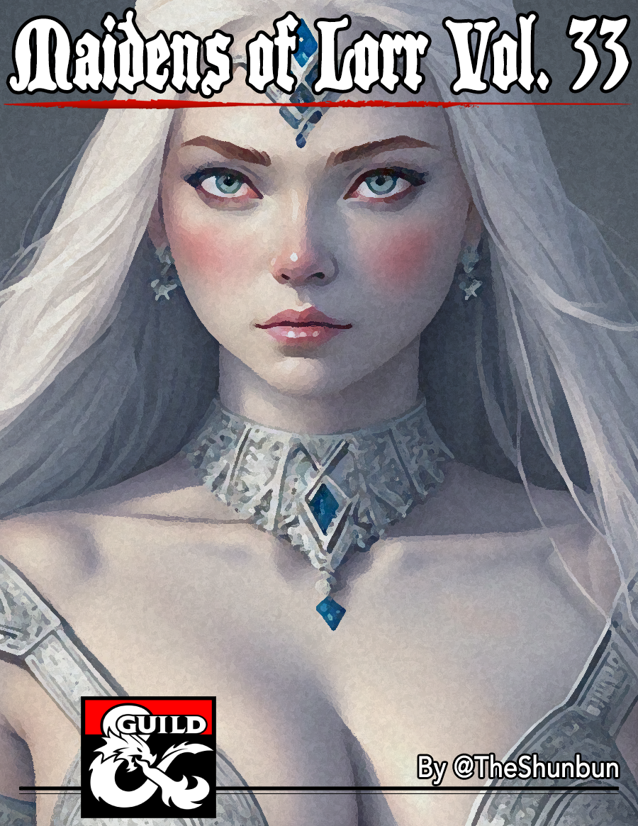 Maidens of Lorr Vol. 33 - 3 premade NPCs - Dungeon Masters Guild | DriveThruRPG