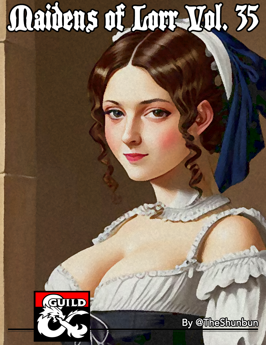 Maidens of Lorr Vol. 35 - 3 premade NPCs - Dungeon Masters Guild | DriveThruRPG