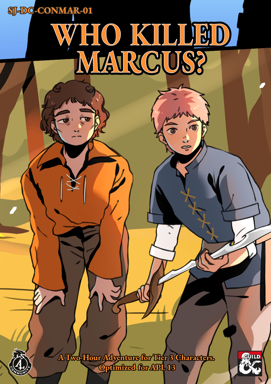 SJ-DC-CONMAR-01 Who Killed Marcus? - Dungeon Masters Guild | DriveThruRPG